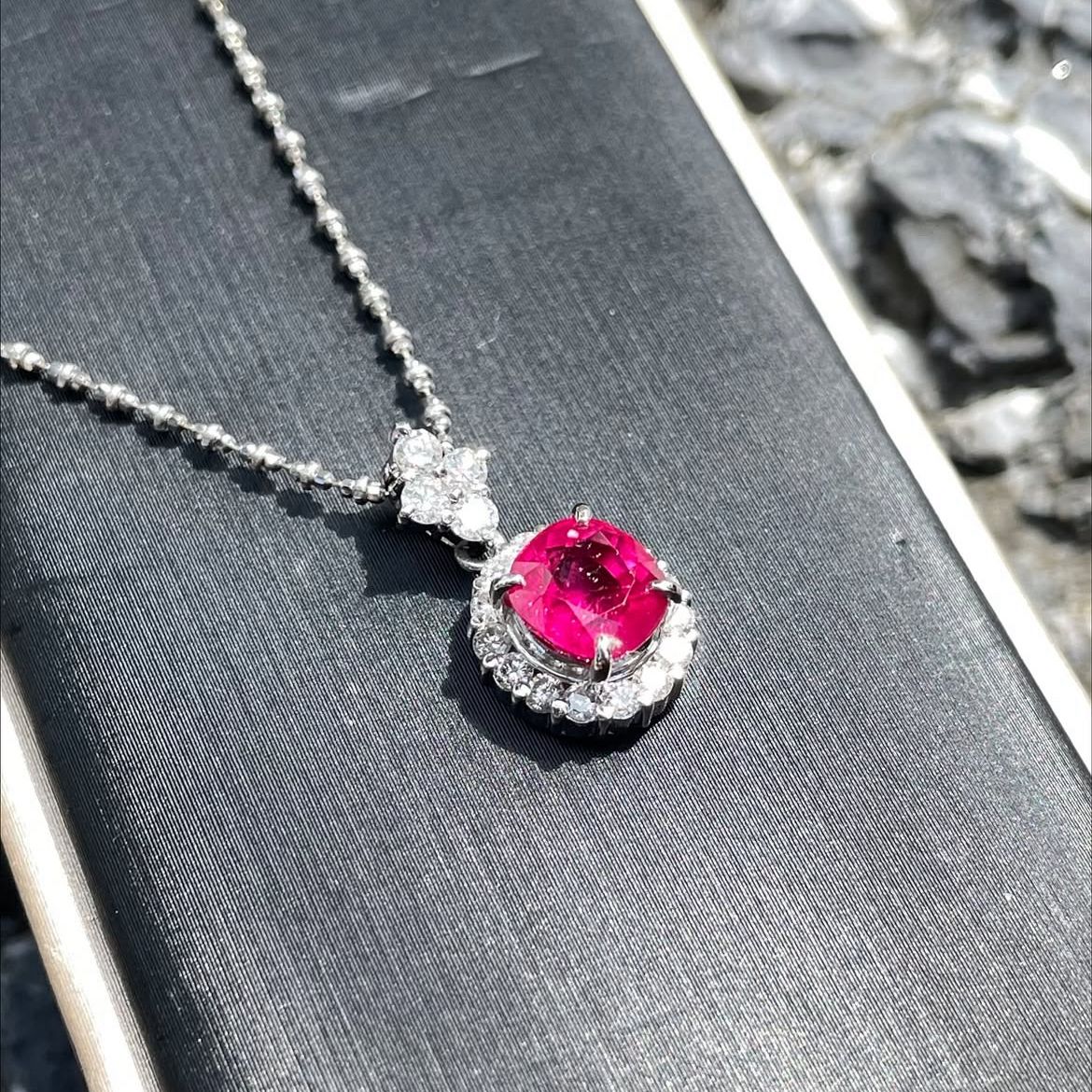 Brilliant Ruby Diamond Necklace – LOVELOTSDIAMOND